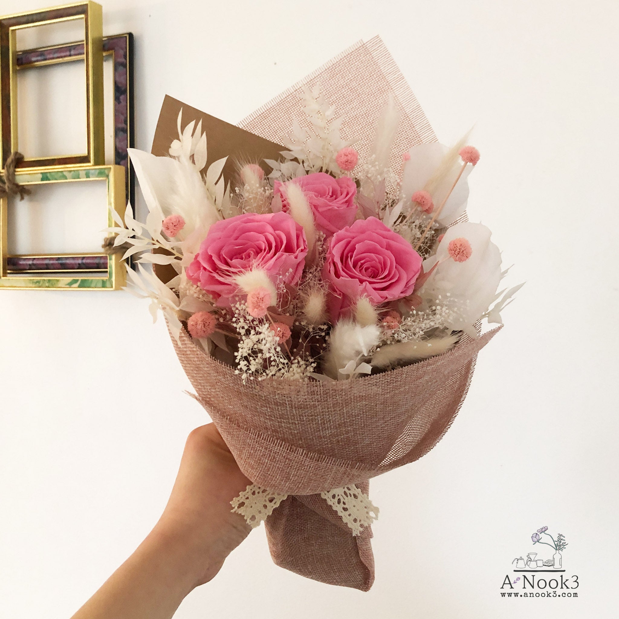 [Pick-Up] Pink Eternal Roses Petite Bouquet – ANOOK3