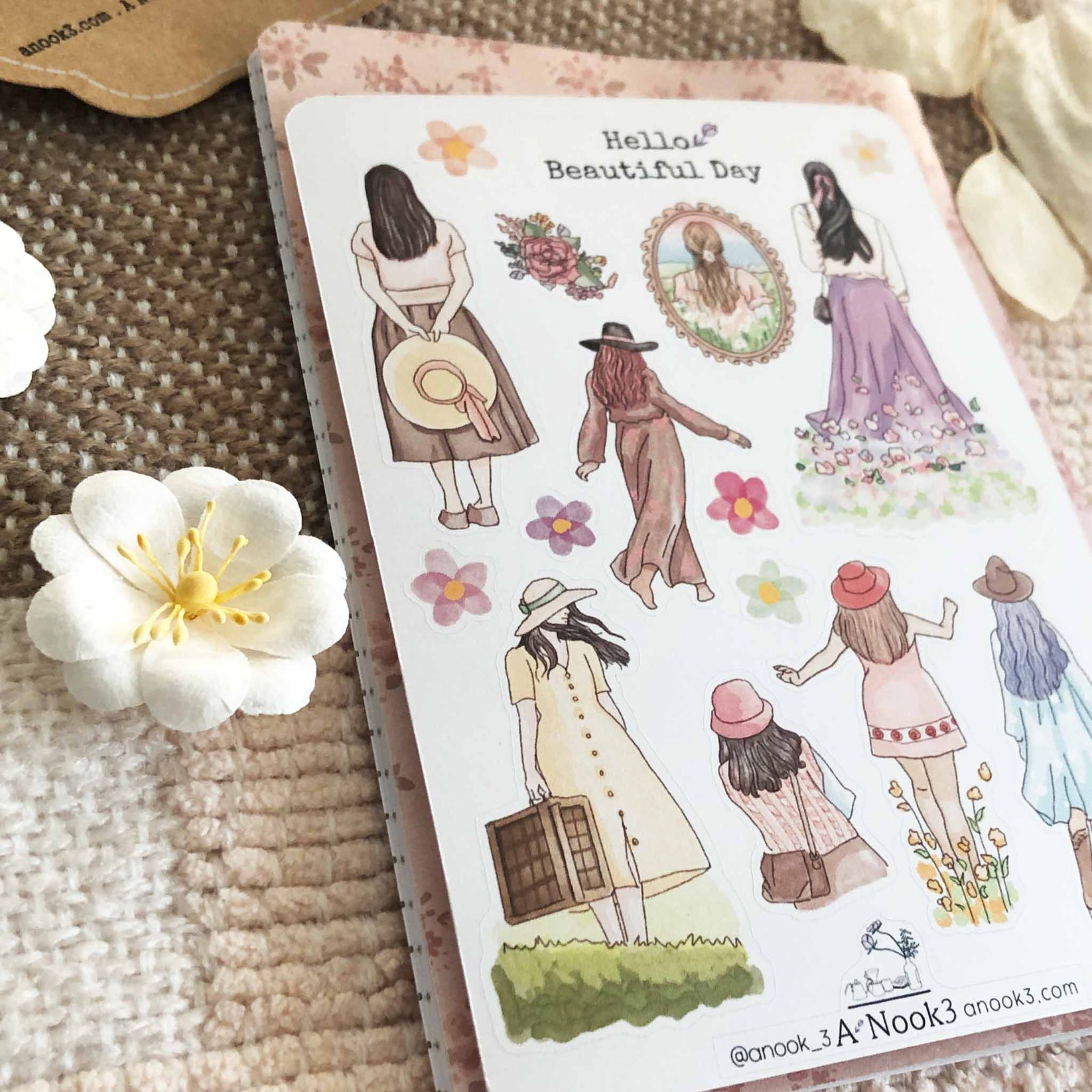Hello Beautiful Day Stickers for Bullet Journal – ANook3