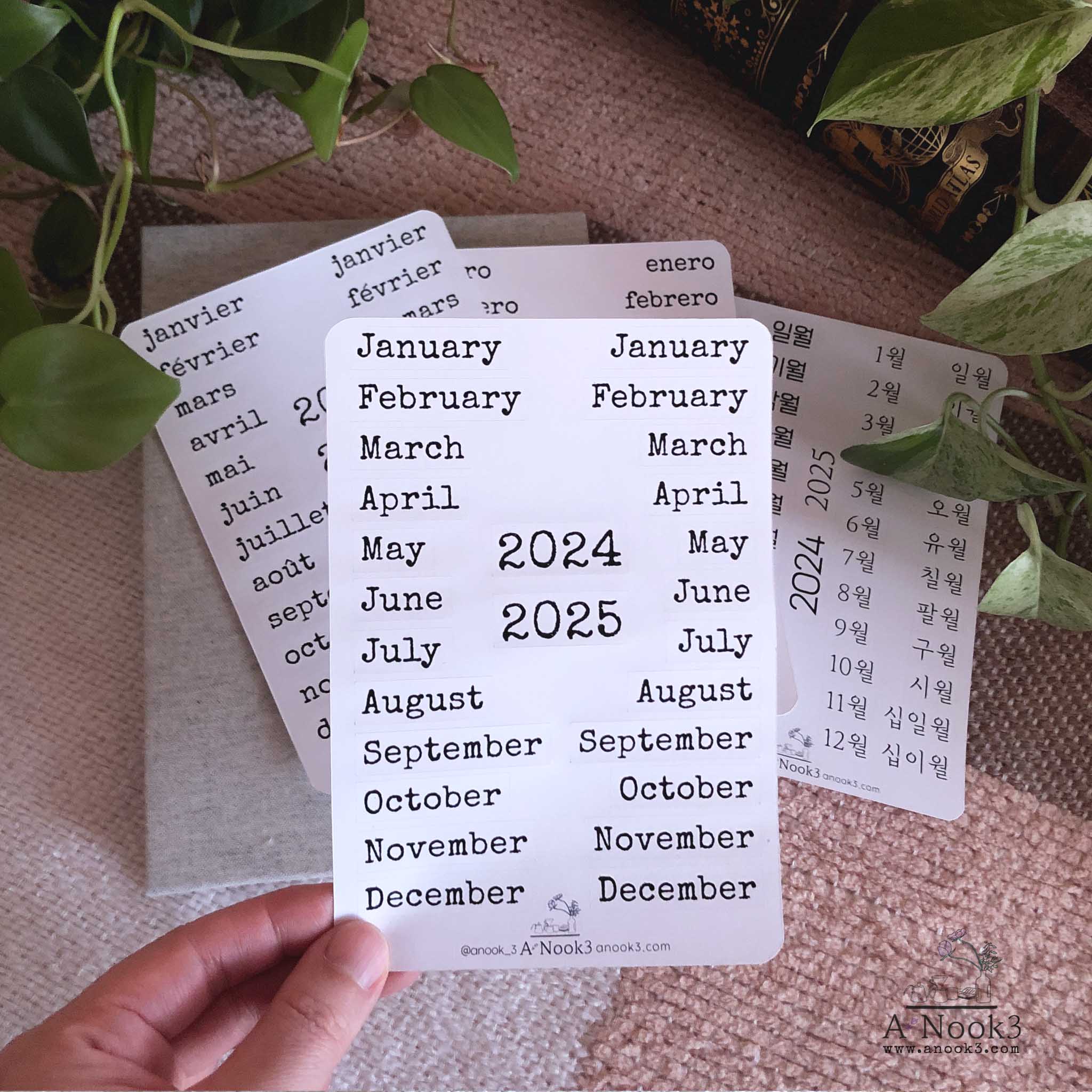 Months Stickers for Planner – ANOOK3