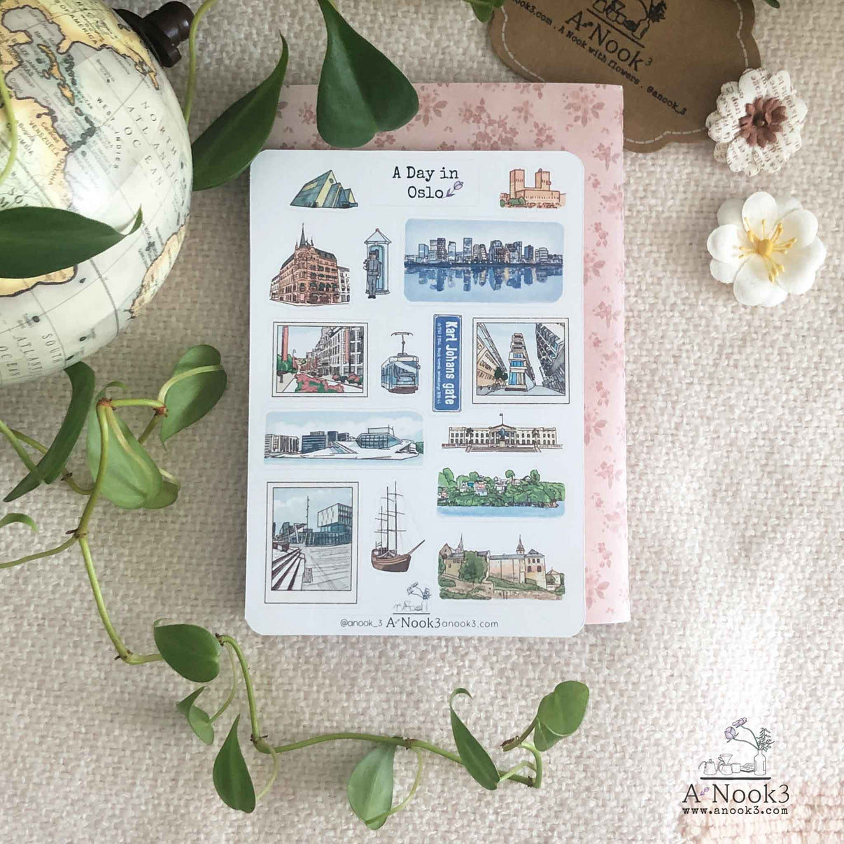 Oslo Norway Travel Sticker for Travel Journal – ANOOK3
