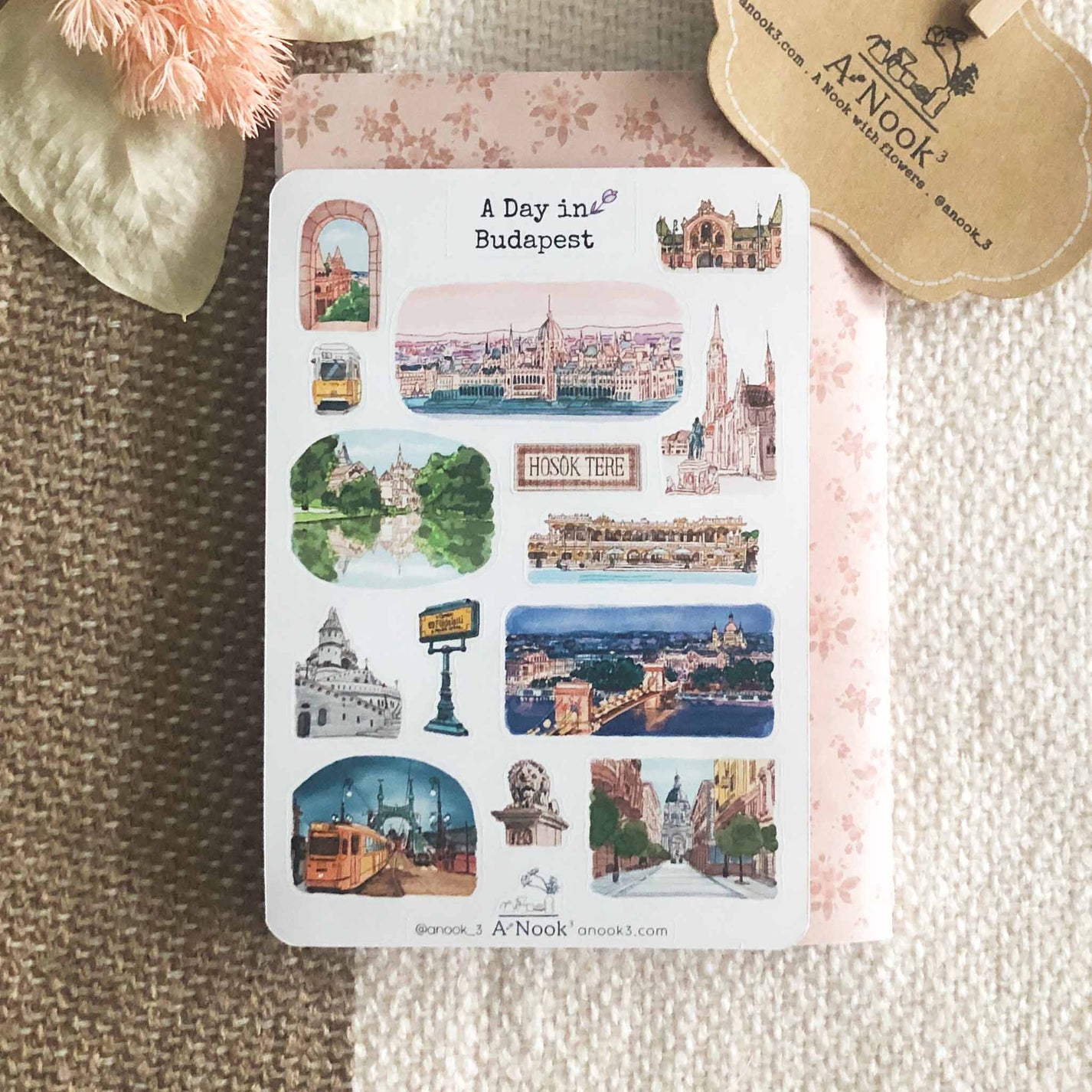 Budapest Hungary Sticker for Travel Bullet Journal – ANOOK3