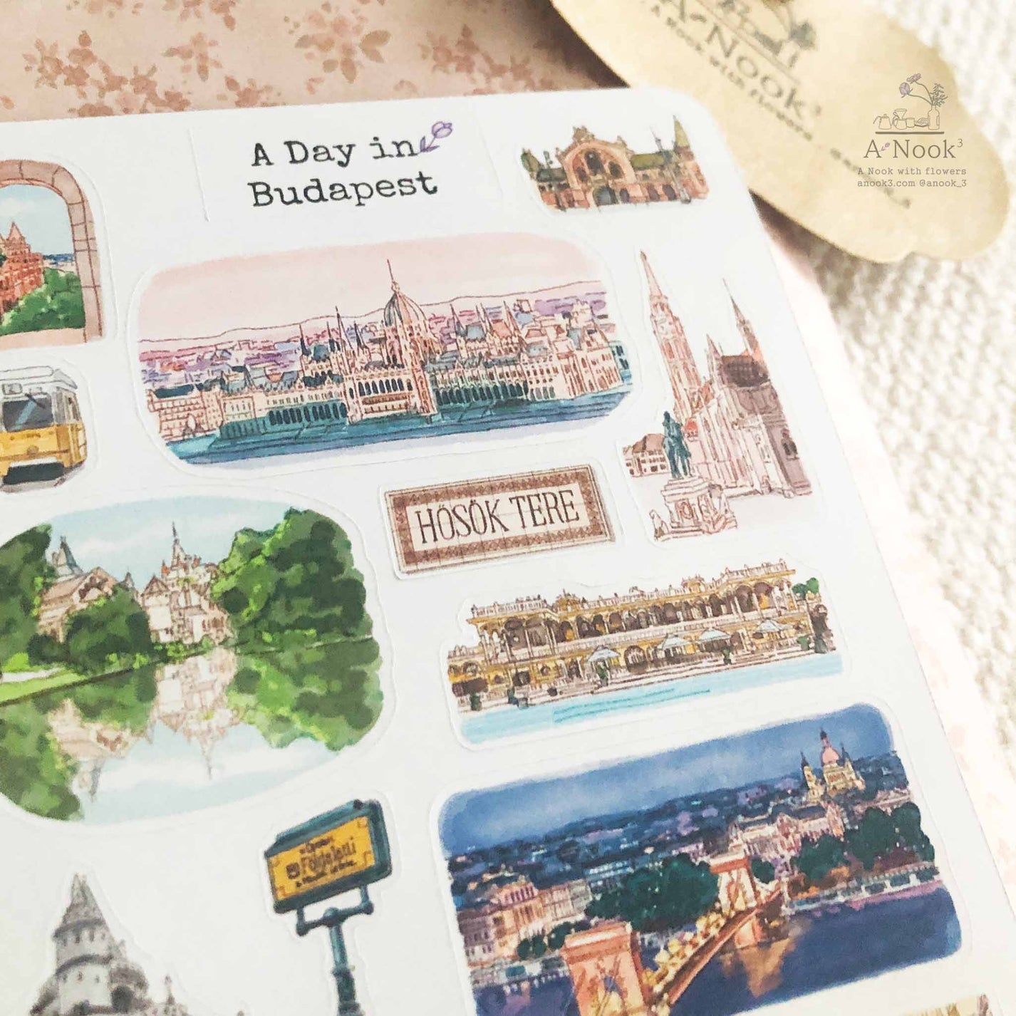 Budapest Hungary Sticker for Travel Bullet Journal – ANOOK3